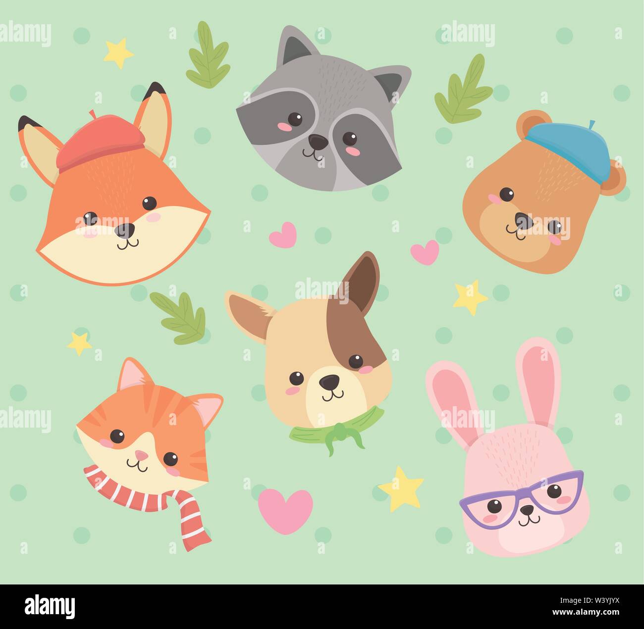 cute and little characters vector illustration design Stock Vector ...