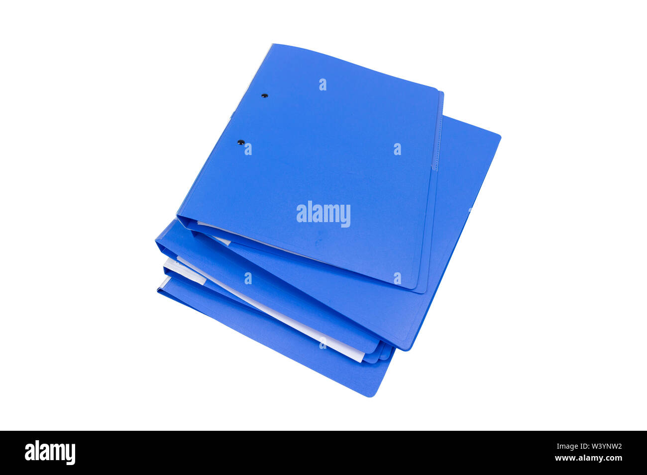 blue files folder retention of contracts isolated on white background ...