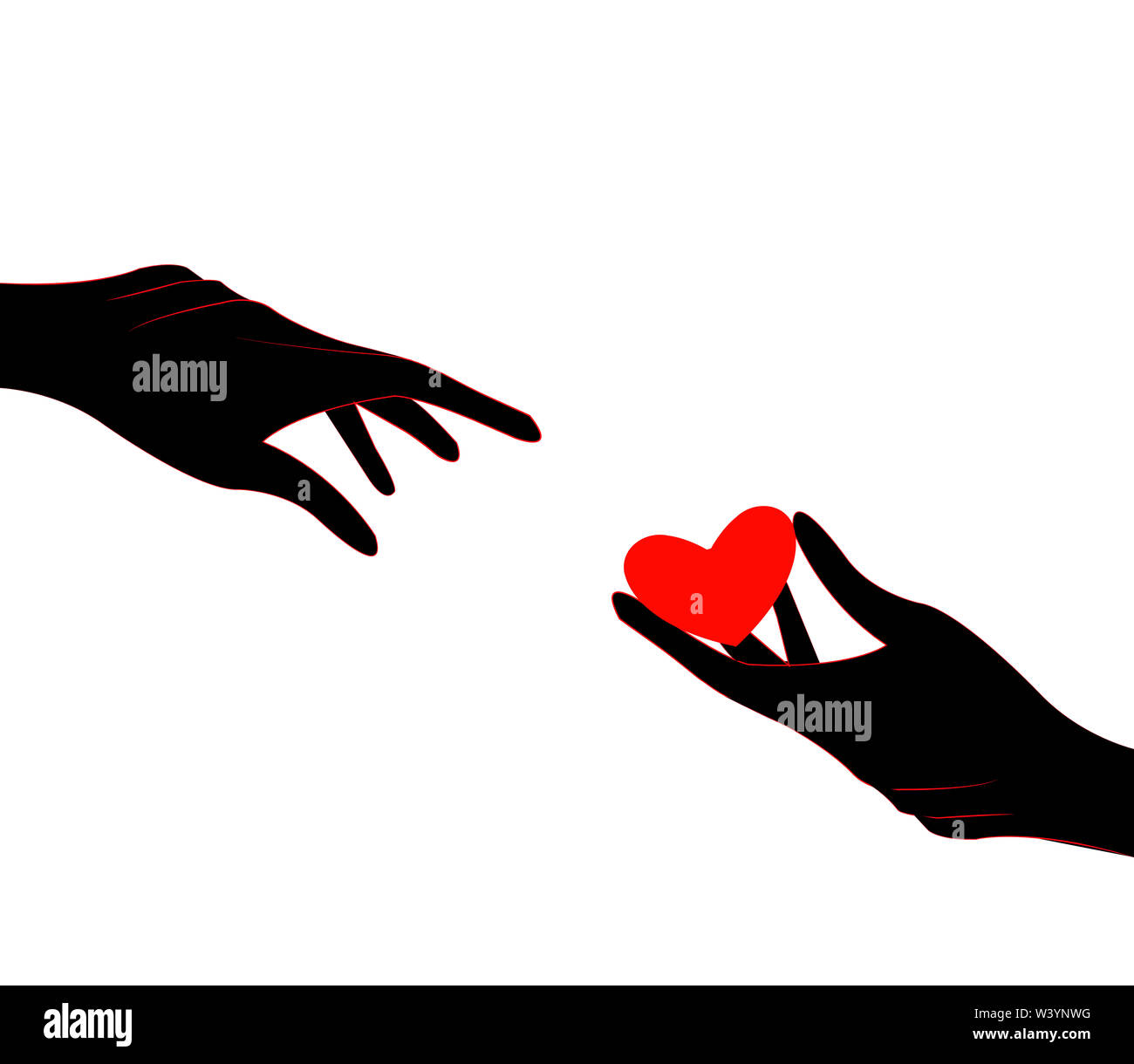 Hand offering love hi-res stock photography and images - Alamy