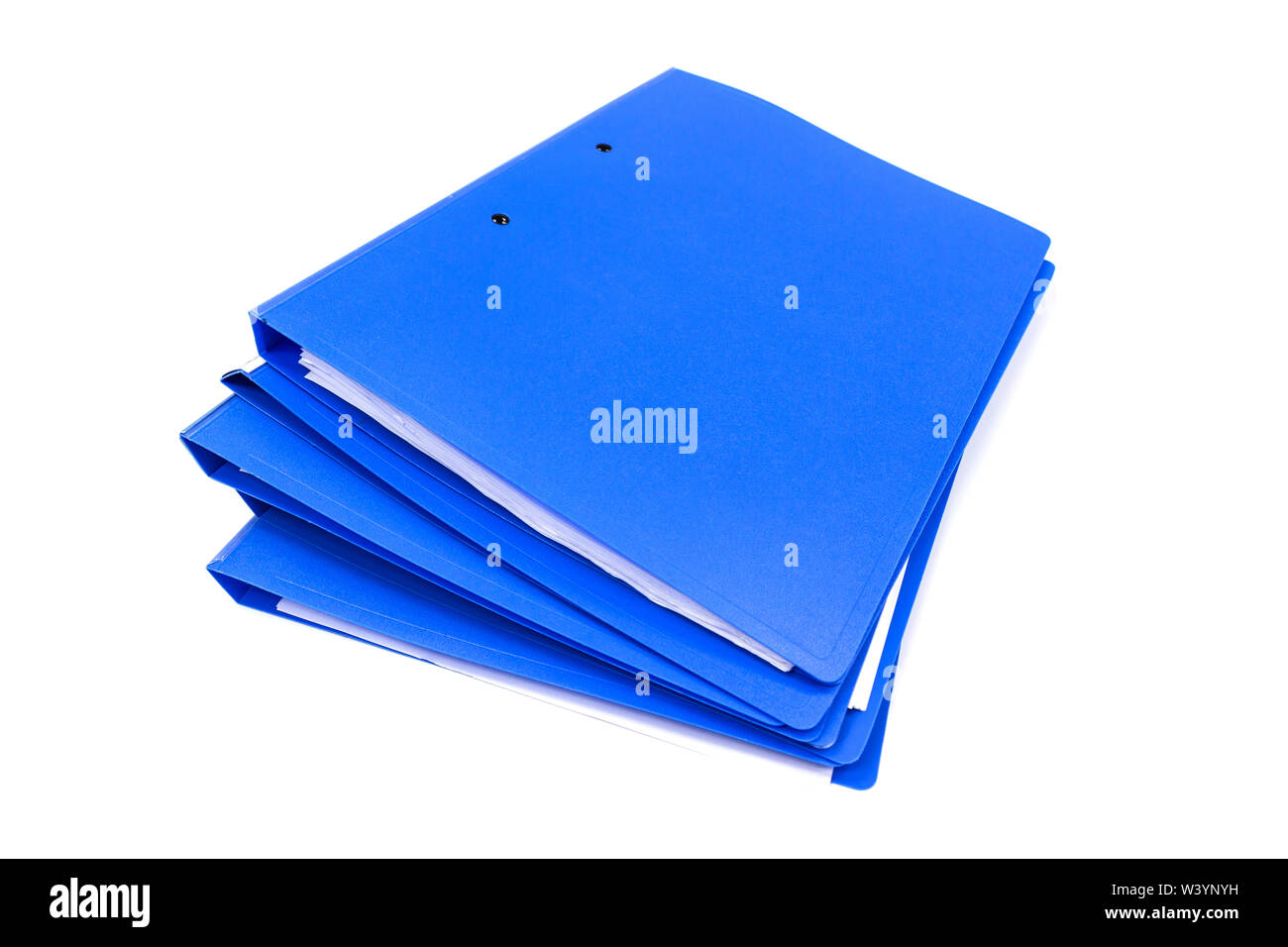 blue files folder retention of contracts isolated on white background ...