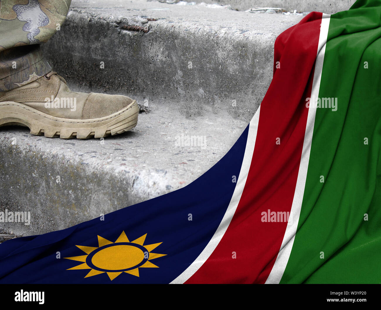 Vintage background flag namibia hi-res stock photography and images - Alamy
