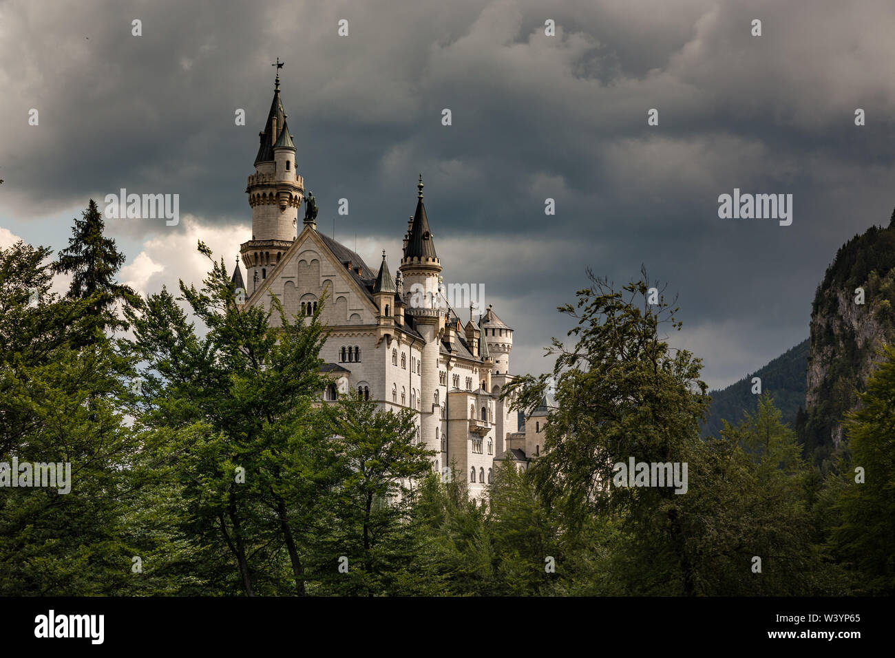 The world famous Neuschwanstein Castle in Bavaria, Germany Stock Photo ...