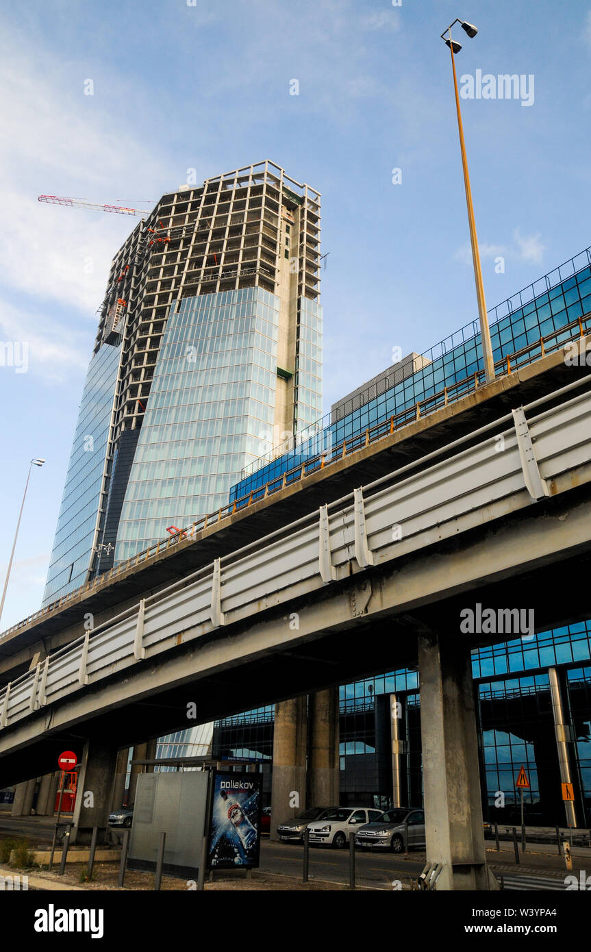 CMA-CGM tower under construction, Marseillle, Bouches-du-Rhone, France ...
