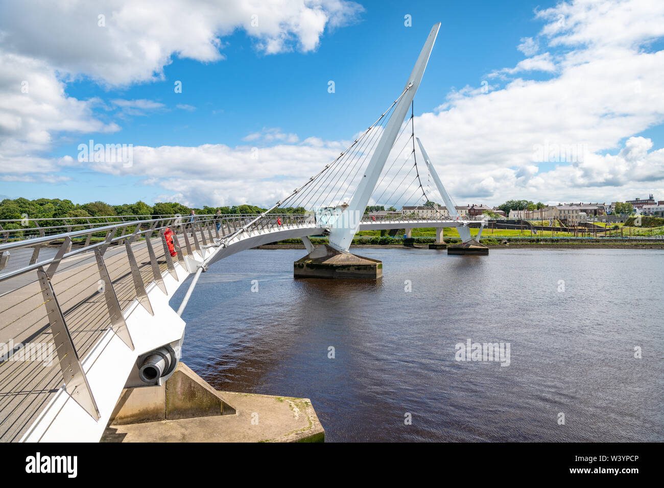 Peace Bridge, Londonderry, Derry, Northern Ireland Stock Photo - Alamy