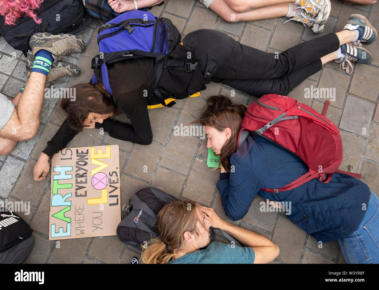 Extinction rebellion xr protesters stage a hi-res stock photography and ...
