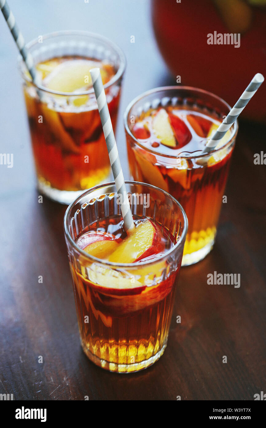 Ice tea drink Stock Photo - Alamy