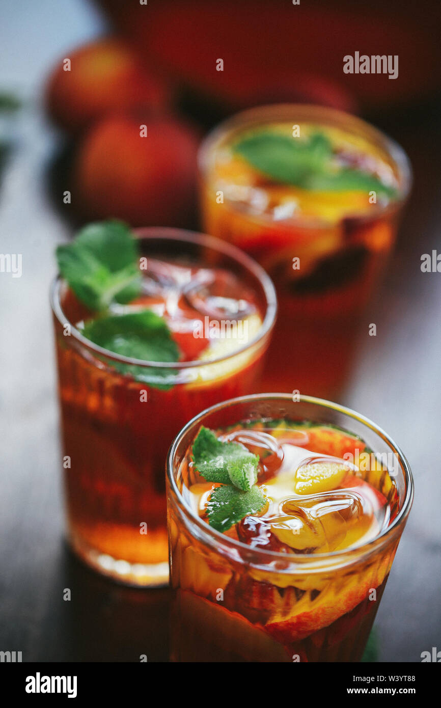 Ice tea drink Stock Photo - Alamy