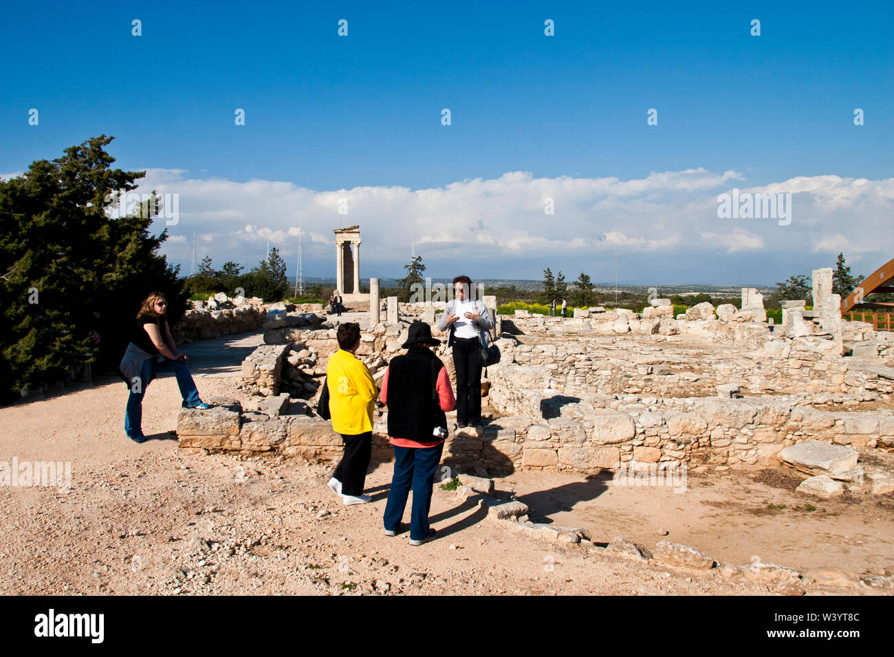 Cyprus, Polis, ruins of the Temple of Appolo Hylates Stock Photo - Alamy