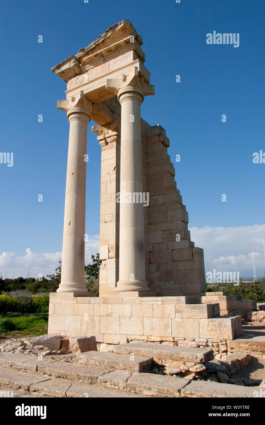 Cyprus, Polis, ruins of the Temple of Appolo Hylates Stock Photo - Alamy
