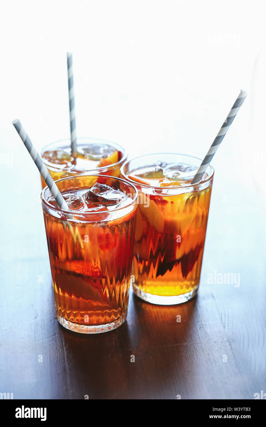 Ice tea drink Stock Photo - Alamy