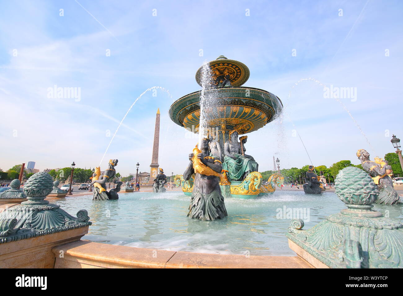 Concorde square cityscape Paris France Stock Photo - Alamy
