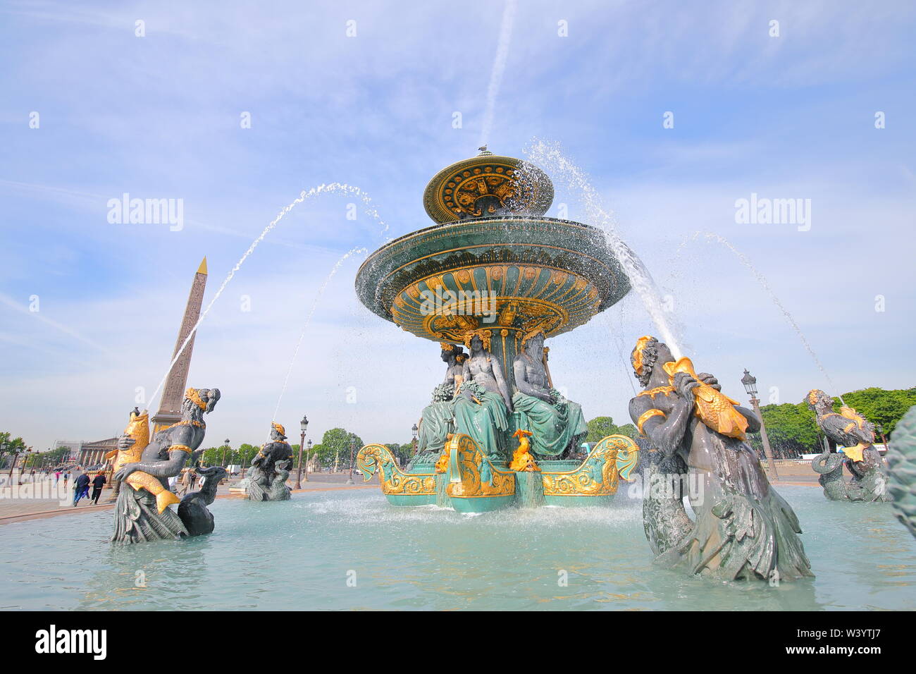 Concorde square cityscape Paris France Stock Photo - Alamy