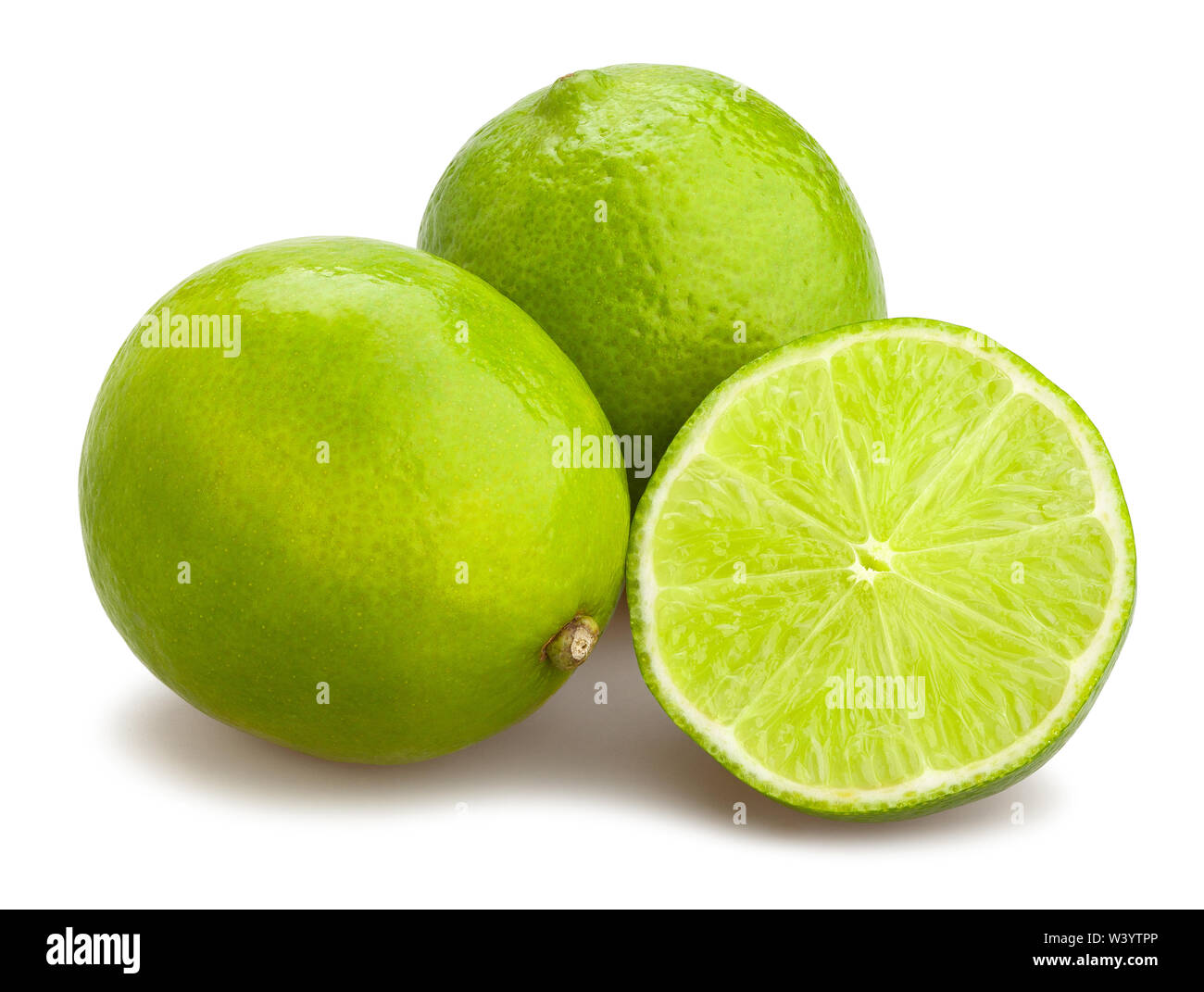 sliced lime path isolated on white Stock Photo - Alamy