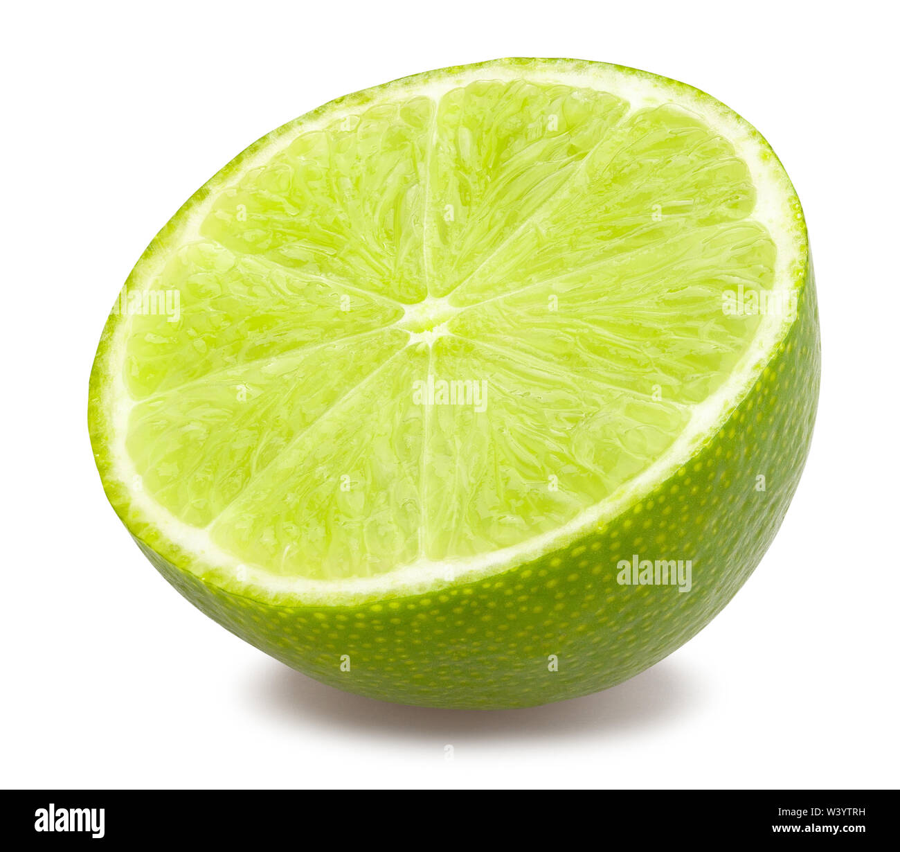 sliced lime path isolated on white Stock Photo - Alamy