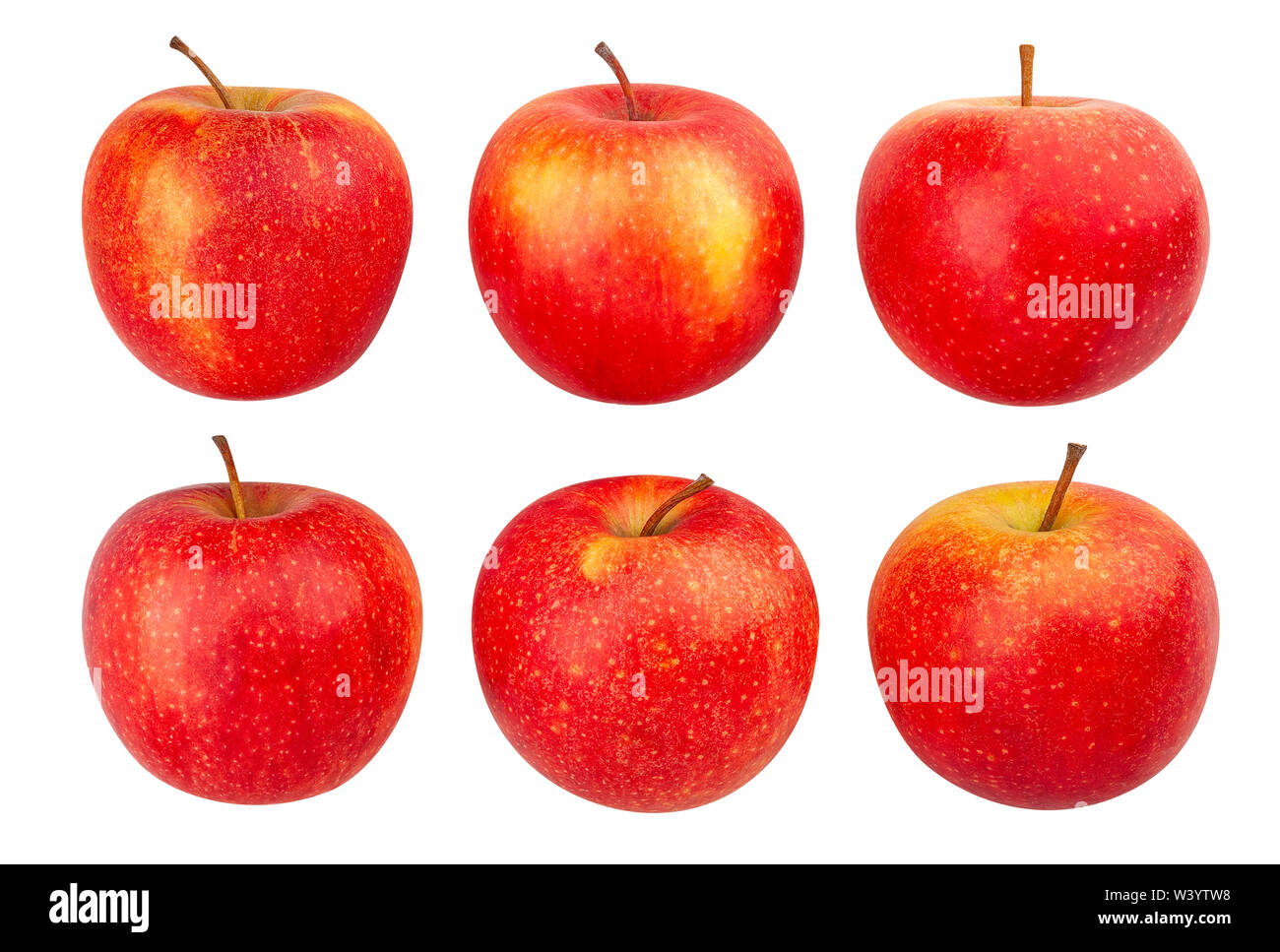 red apples path isolated on white Stock Photo - Alamy