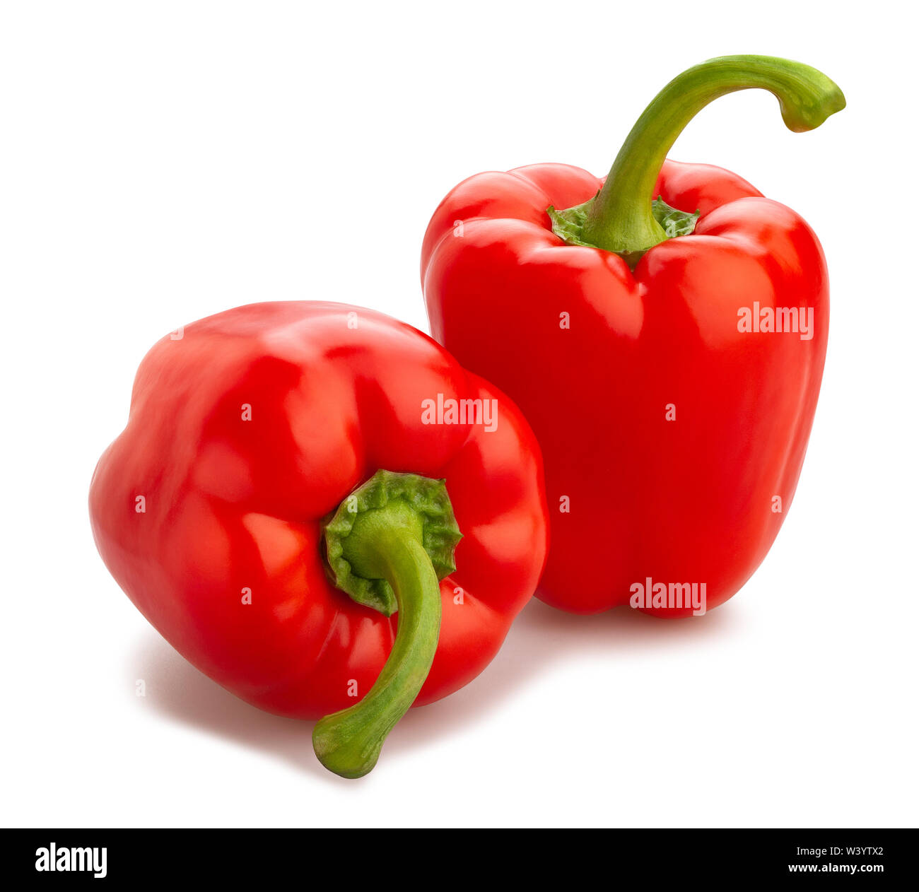 bell pepper path isolated on white Stock Photo - Alamy