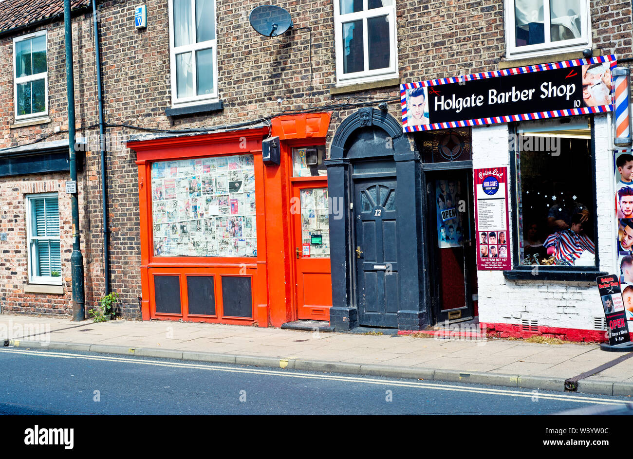 Barbers Shop, Holgate, York, England Stock Photo - Alamy