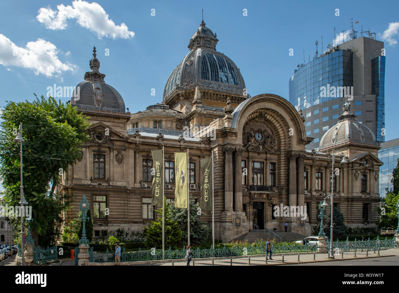 Romanian cec palace hi-res stock photography and images - Alamy