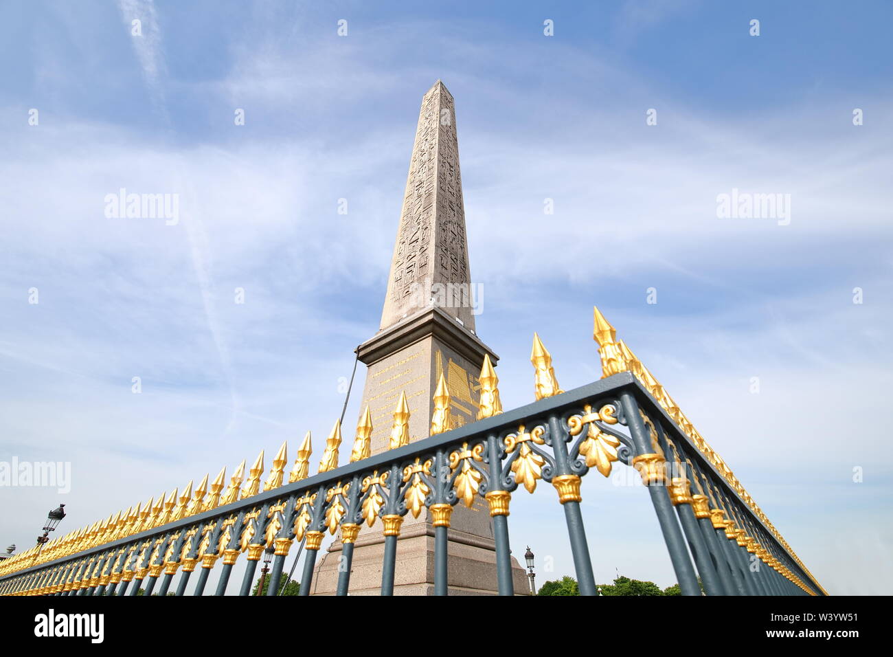 Concorde square monument tower Paris France Stock Photo - Alamy