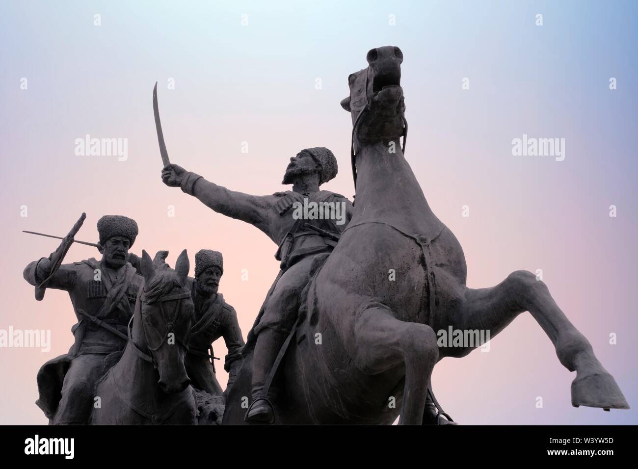 A monument commemorating an epic World War I cavalry charge in which ...