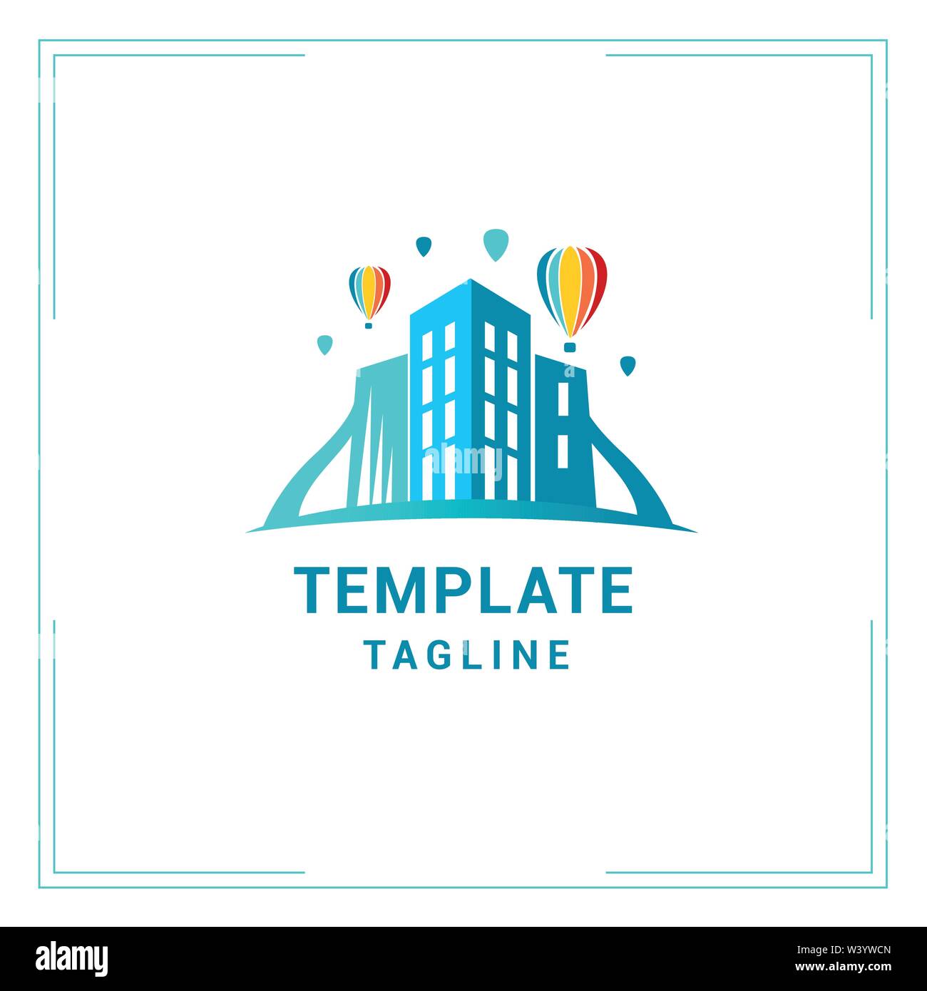 Geometric real estate logo Stock Vector Images - Alamy