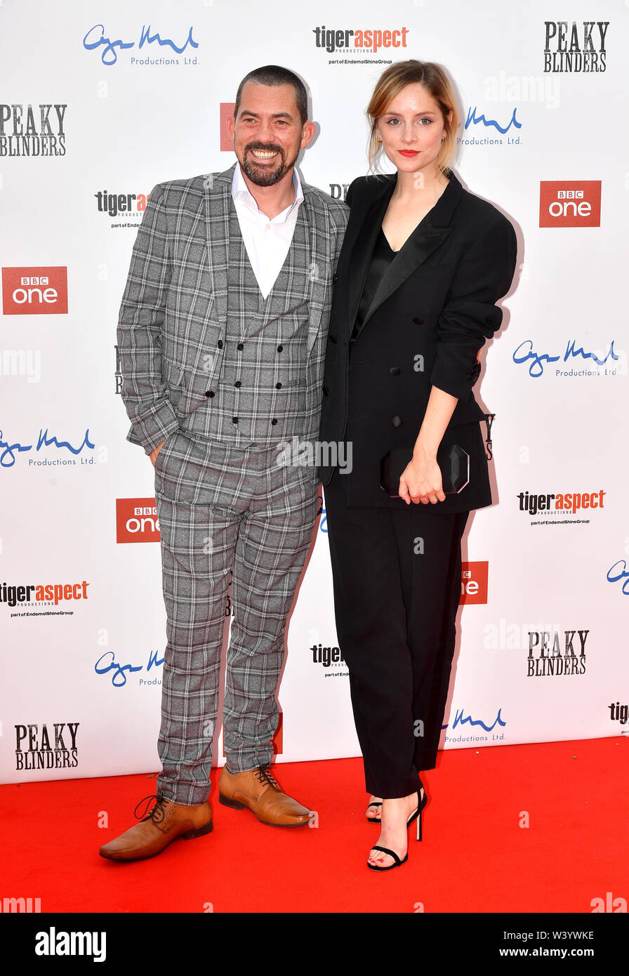 Packy Lee and Sophie Rundle attending the Peaky Blinders Series Five ...
