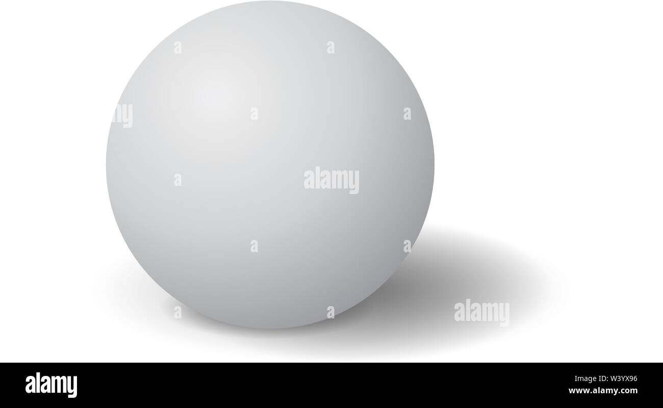 White round ball. White 3d sphere template Stock Vector Image & Art - Alamy