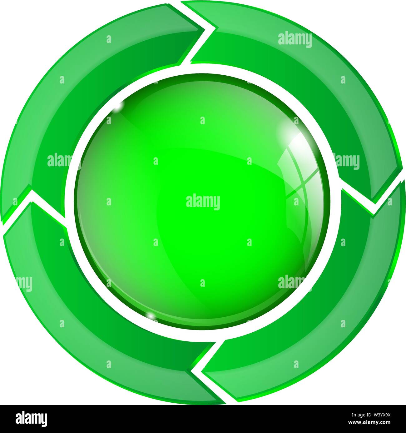 Button 3d Stock Vector Images - Alamy