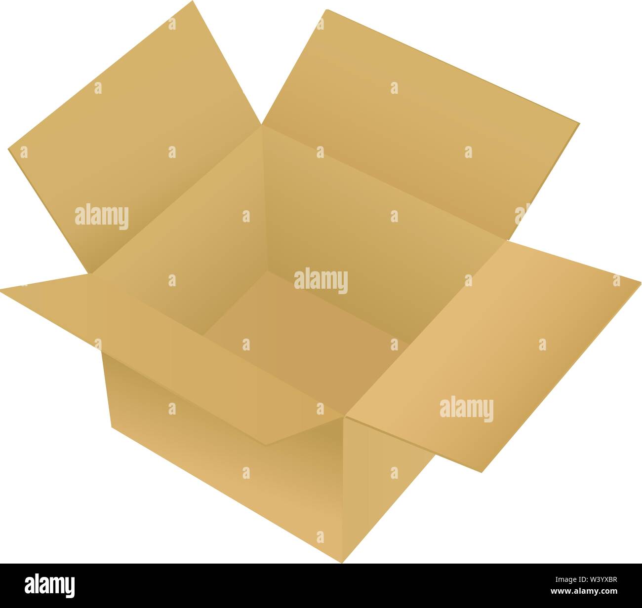 Open paper box Stock Vector Images - Alamy