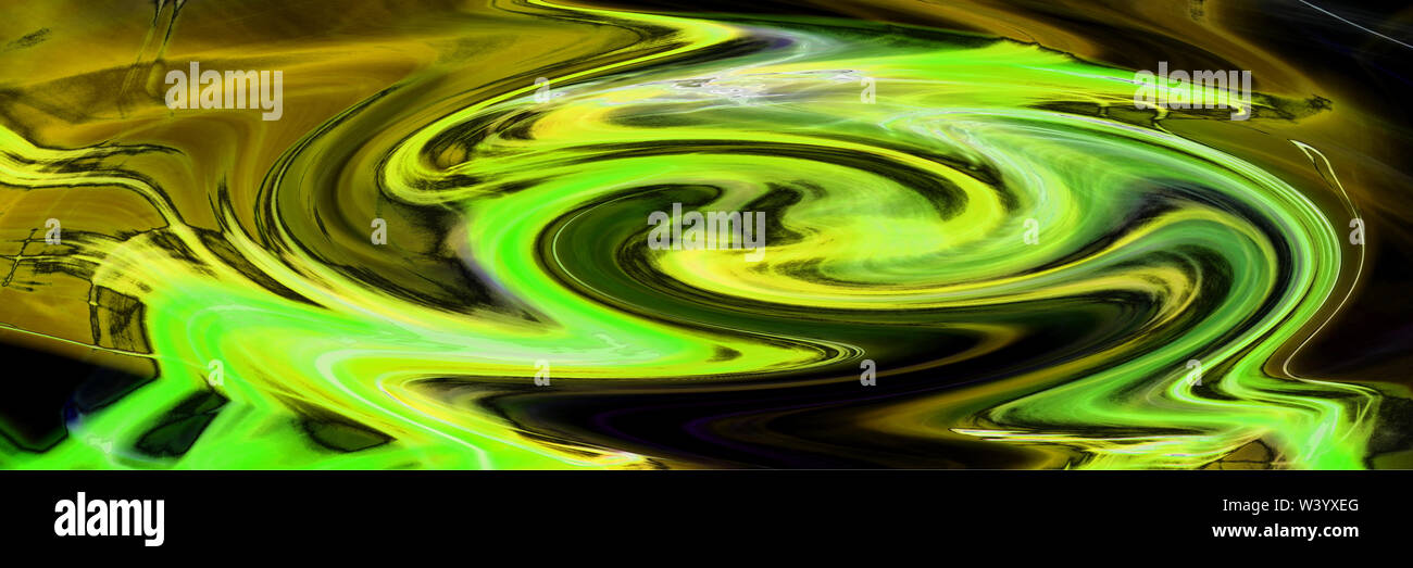 Digital art, panoramic abstract 3D objects with soft lighting (12000 x ...