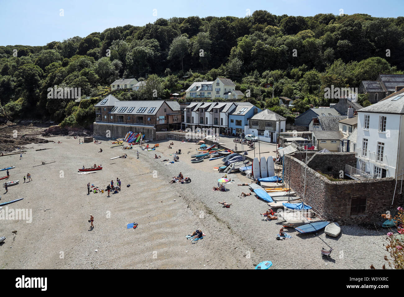 Cawsand Beach from high vantage point 2019 includes new The Bay ...