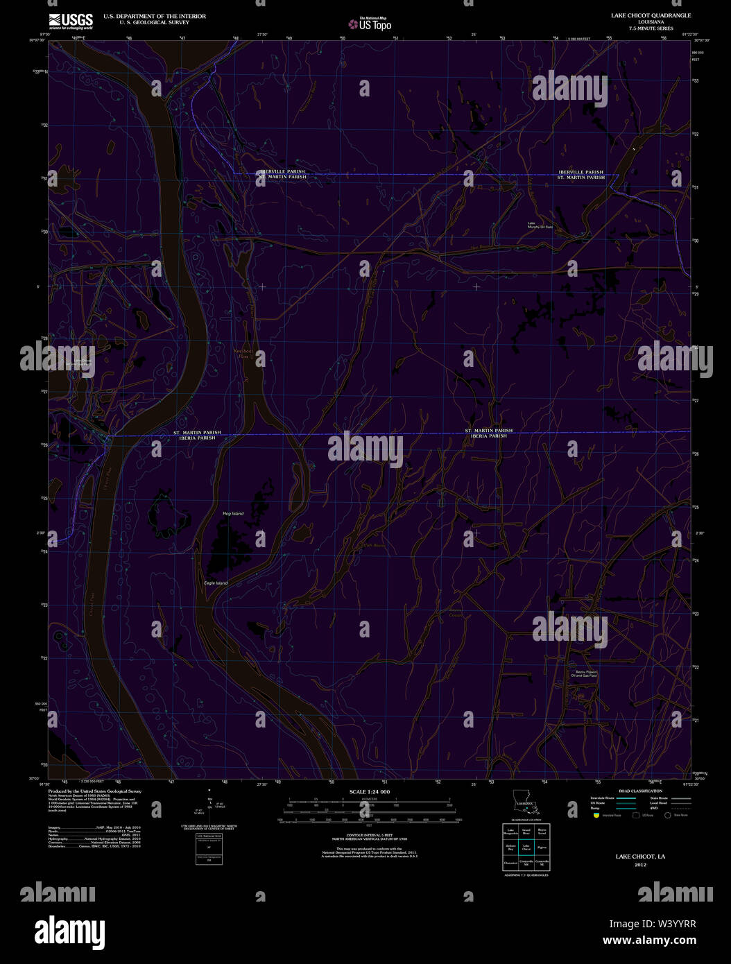 Chicot map hi-res stock photography and images - Alamy