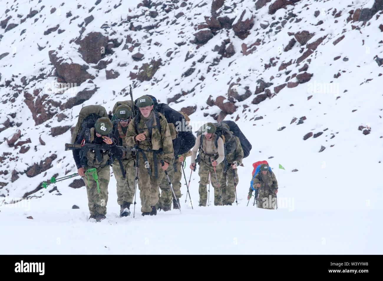 Soldiers of the Border Service of the FSB Federal Security Service of ...