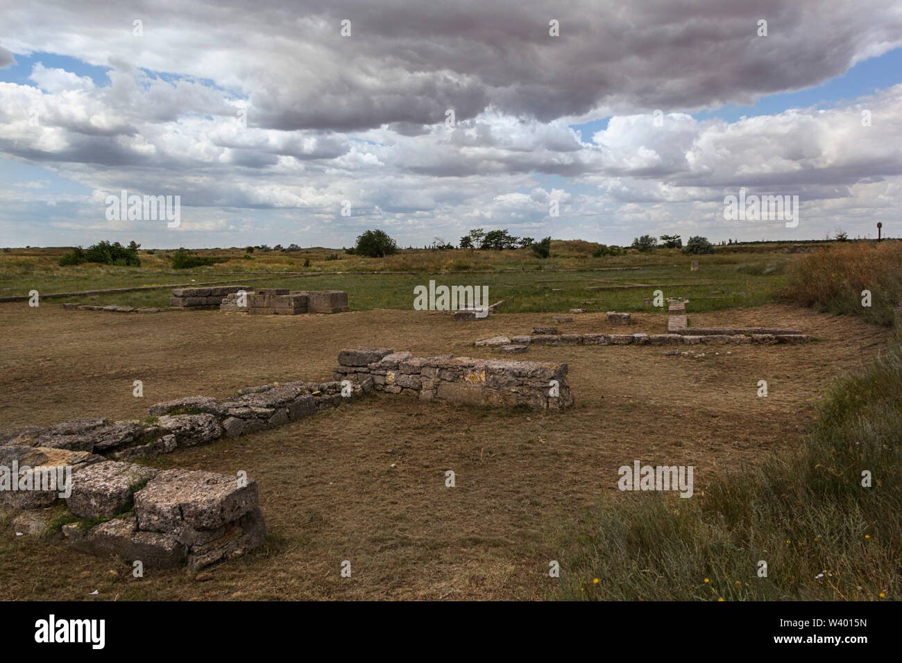 Ancient Greek village ruins of ancient Olbia northern coast of the ...