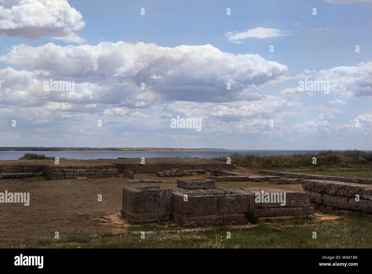 Ancient Greek village ruins of ancient Olbia northern coast of the ...