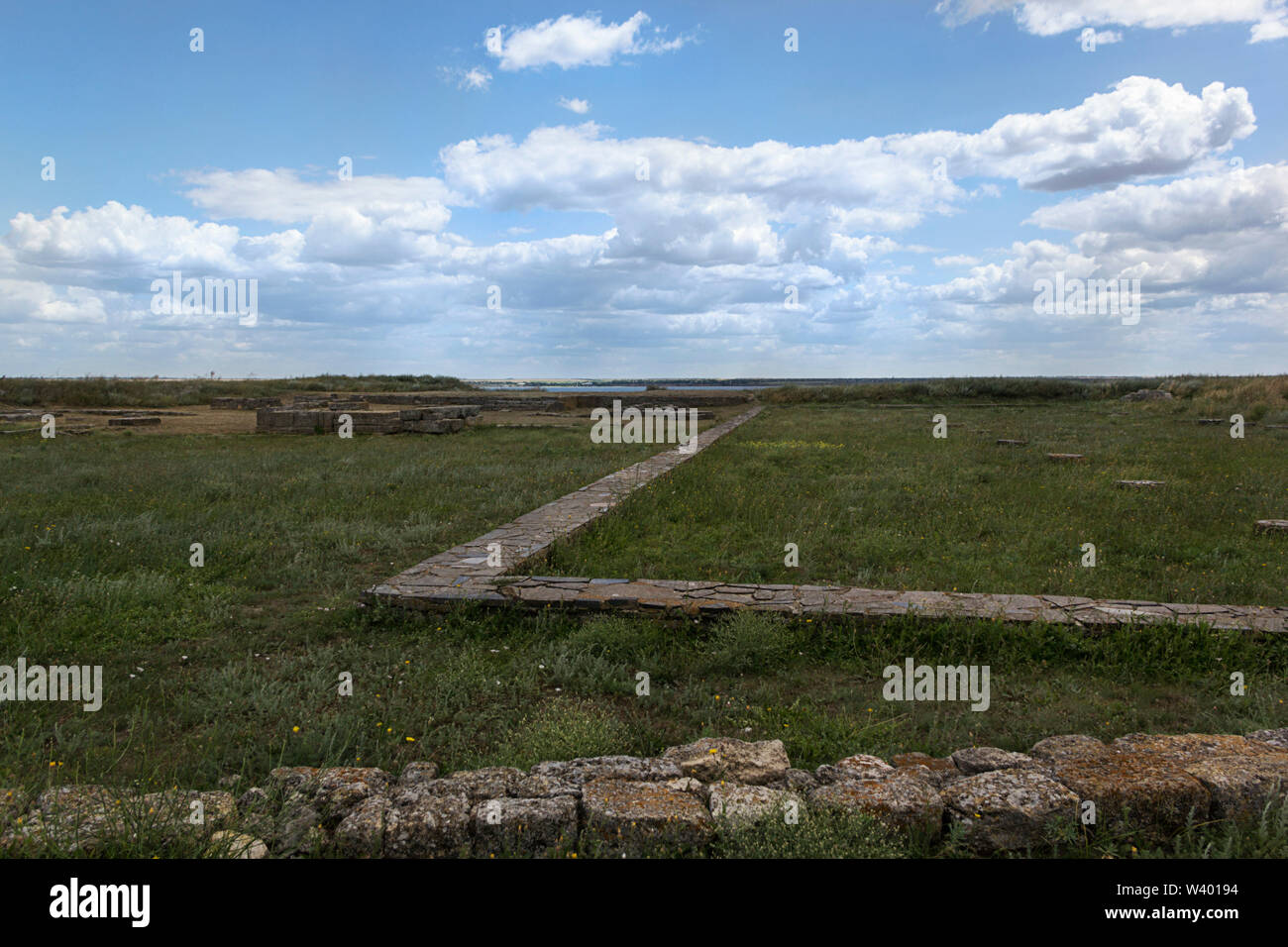 Ancient Greek village ruins of ancient Olbia northern coast of the ...