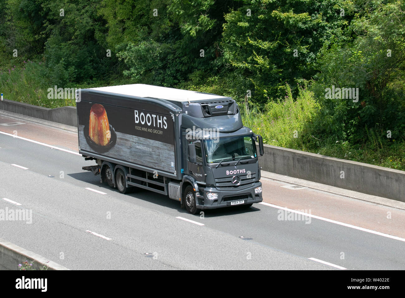 Booths supermarket Mercedes Benz; Heavy bulk haulage delivery trucks ...