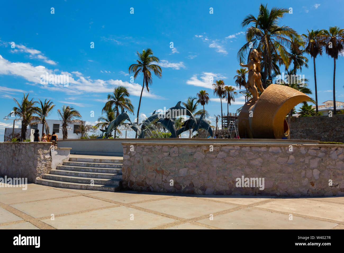 Mazatlan, Sinaloa, Mexico - July 15 2019: statue of "Monument to the ...