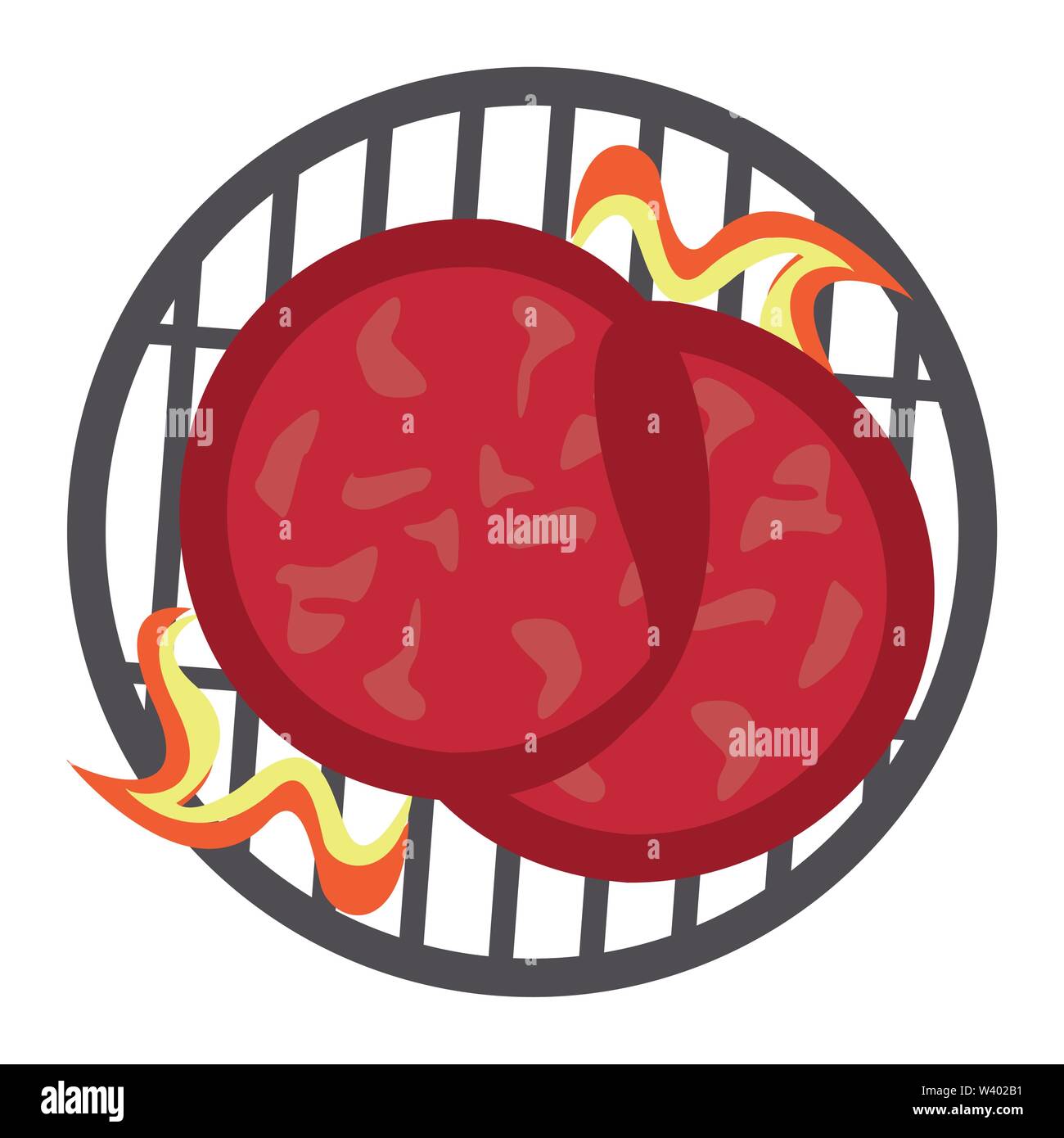 Tasty barbecue grilled food cartoon Stock Vector Image & Art - Alamy