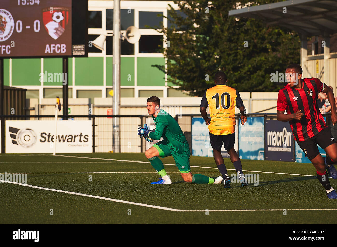 Slough Town FC vs AFC Bournemouth U23 at Arbour Park, Slough, Berkshire ...