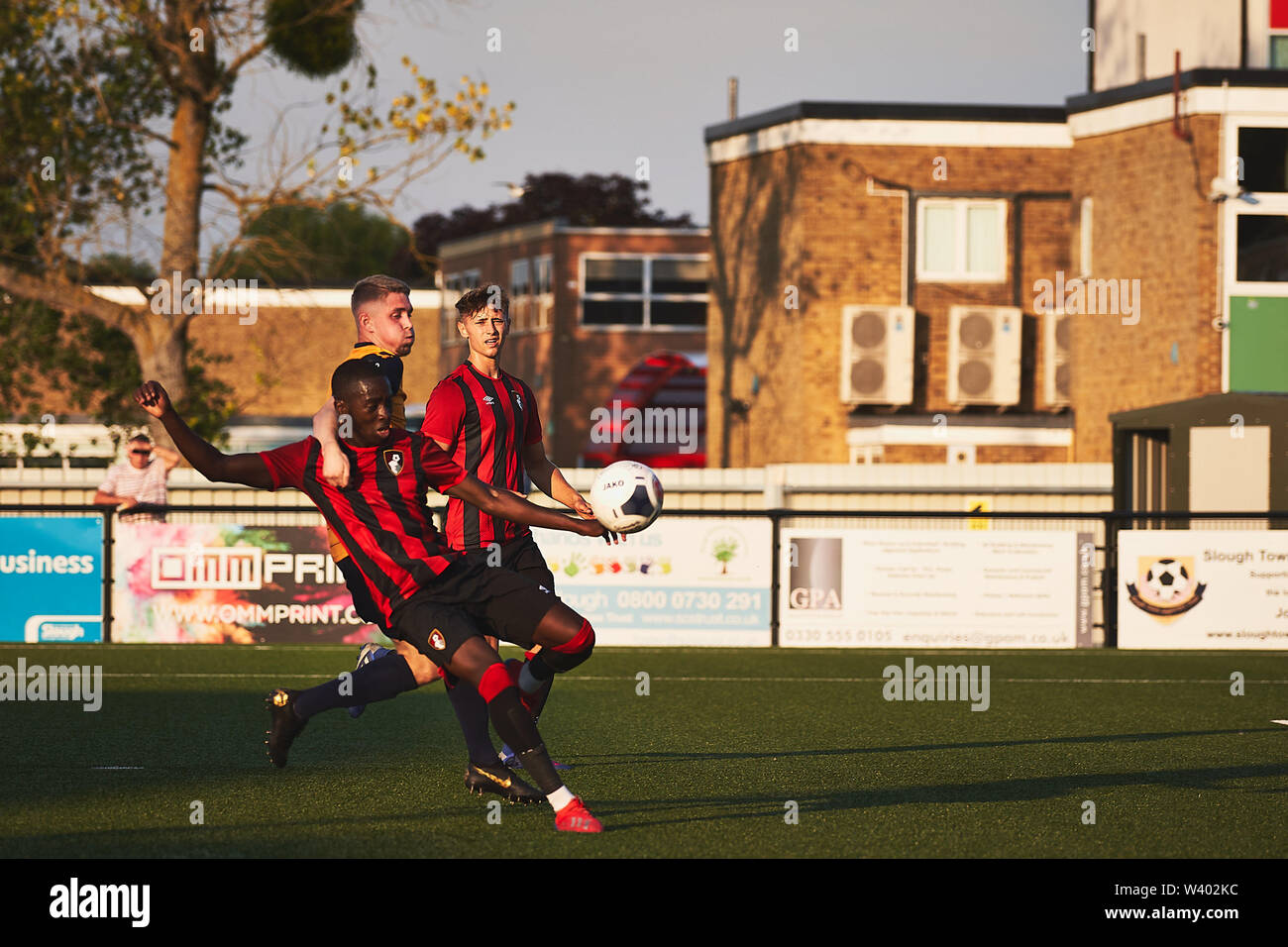 Slough Town FC vs AFC Bournemouth U23 at Arbour Park, Slough, Berkshire ...