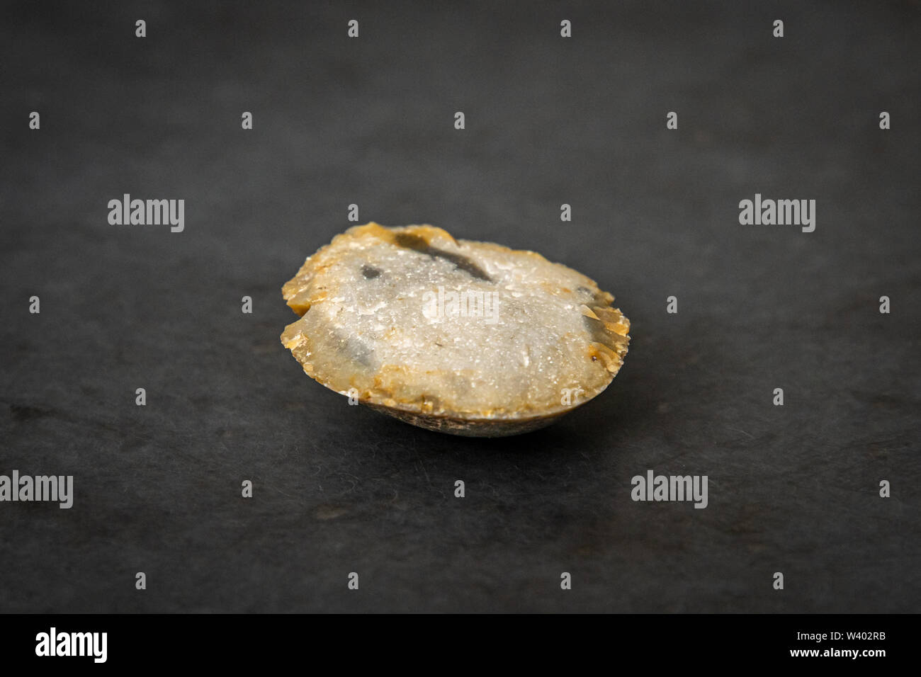 Old part of fire stone used to lit fire and hunt animals in stone age ...