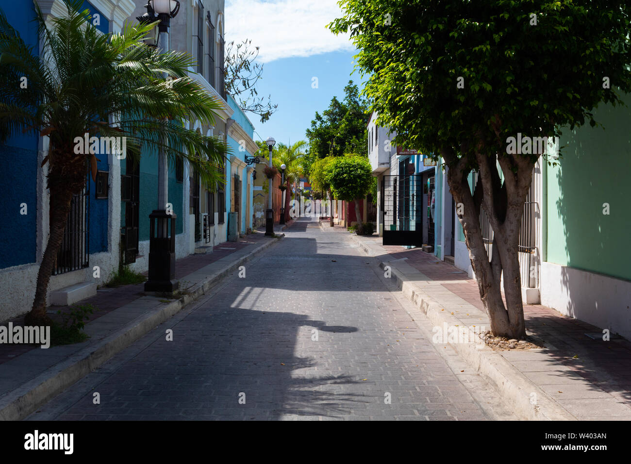 Historic center of the city of Mazatlan, near Plaza Machado Stock Photo ...