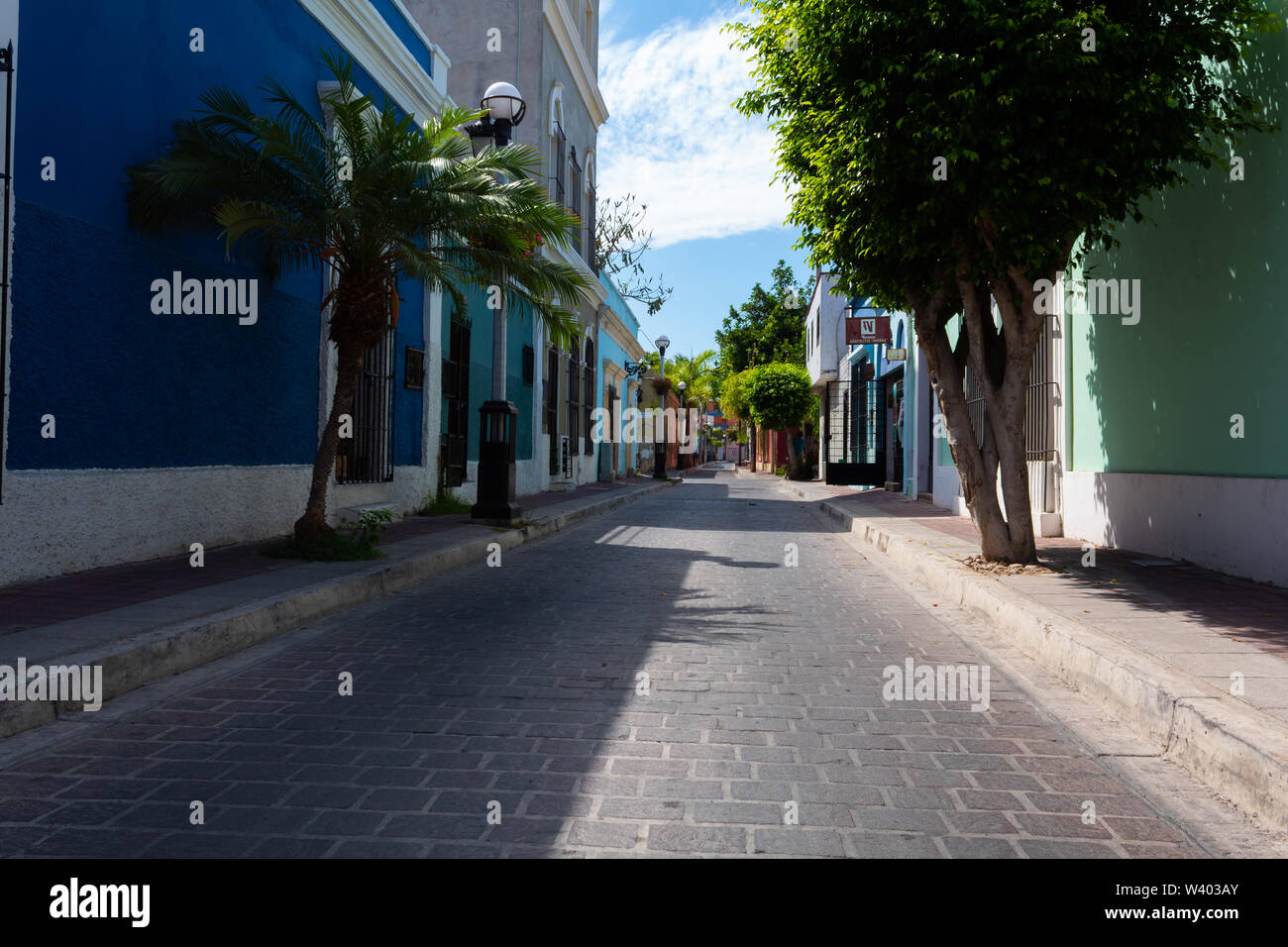 Historic center of the city of Mazatlan, near Plaza Machado Stock Photo ...