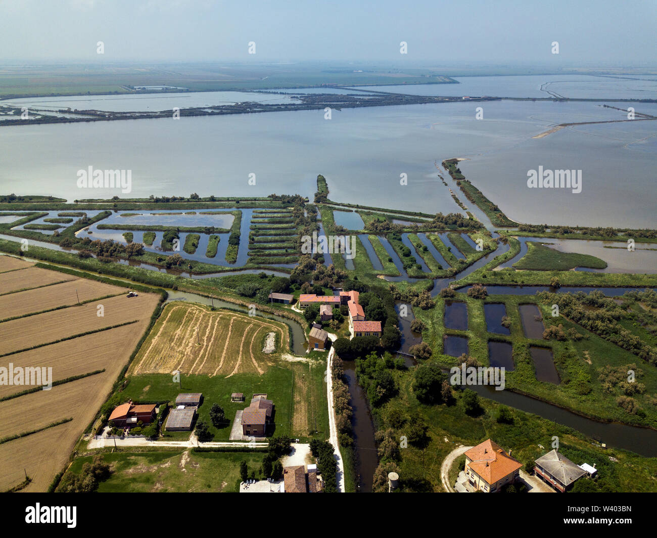 The charm of the river Po in Italy, with the poetry of the cultivated ...