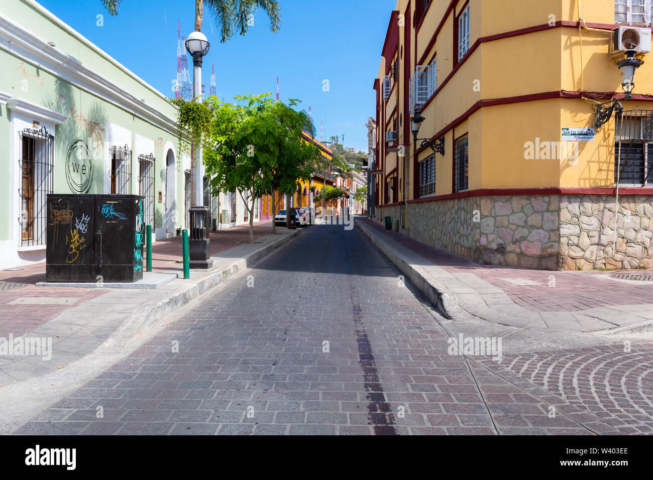 Historic center of the city of Mazatlan, near Plaza Machado Stock Photo ...