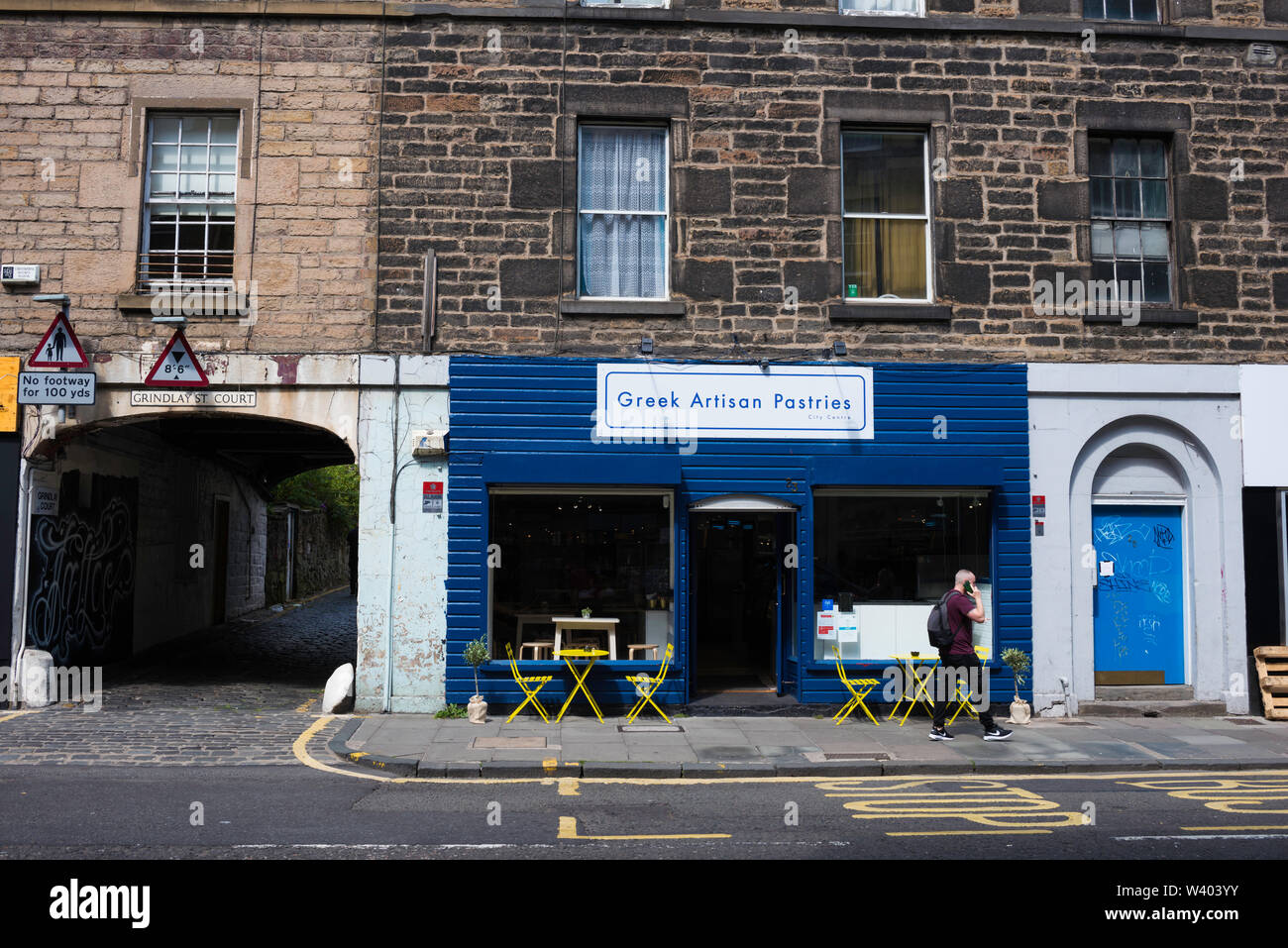 Greek cafe in edinburgh hi-res stock photography and images - Alamy