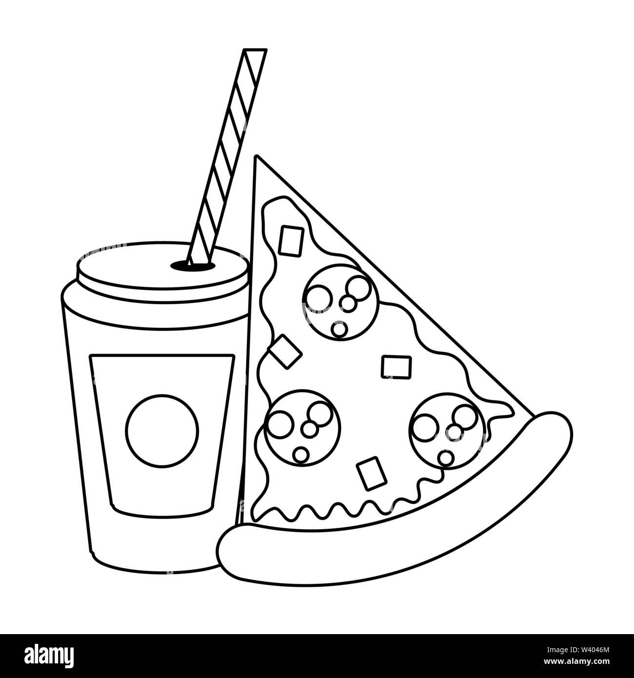 Food And Drink Clipart Black And White