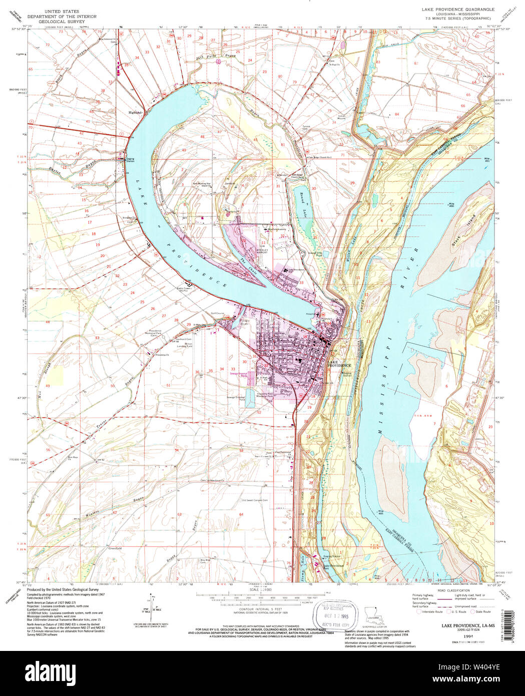 Lake providence map hi-res stock photography and images - Alamy