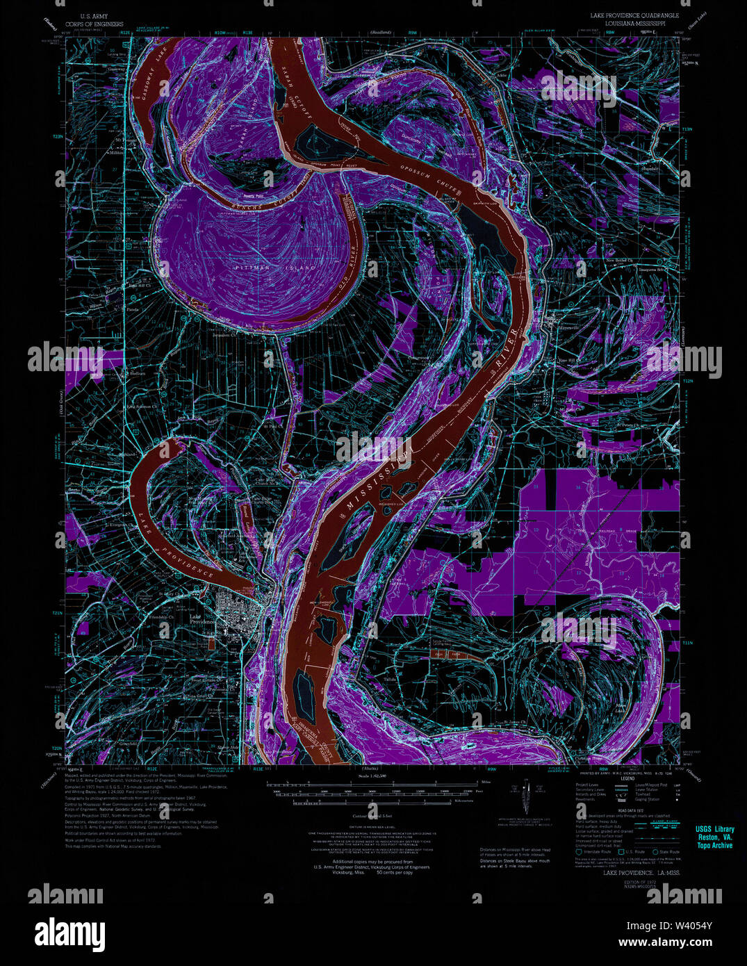 Lake providence map hi-res stock photography and images - Alamy